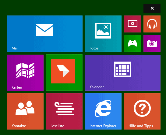 Screenshot Gallery of KSSW Front End Menu Projects