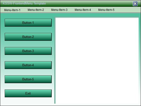 Screenshot Gallery of KSSW Front End Menu Projects