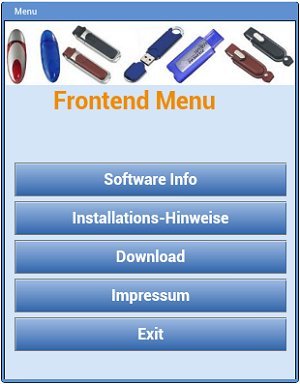 Screenshots and Examples of created Web Menus
